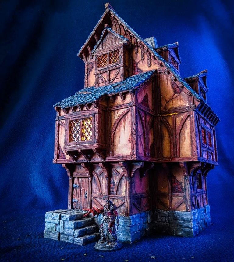 Medieval Home 28mm scale building for medieval and fantasy village ...