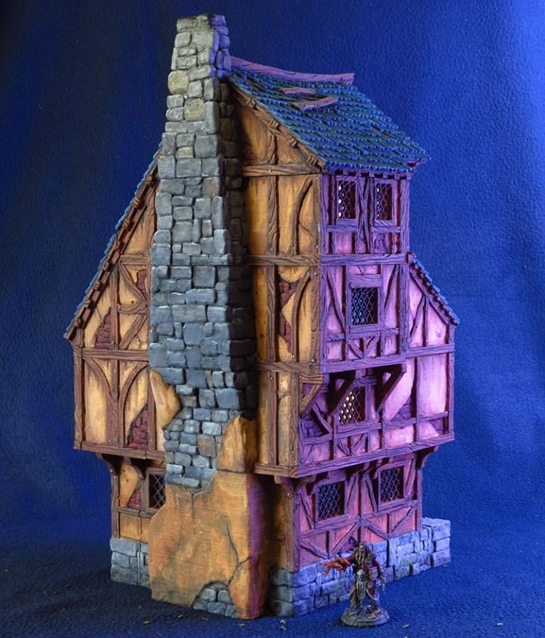 Medieval Home 28mm scale building for medieval and fantasy village ...