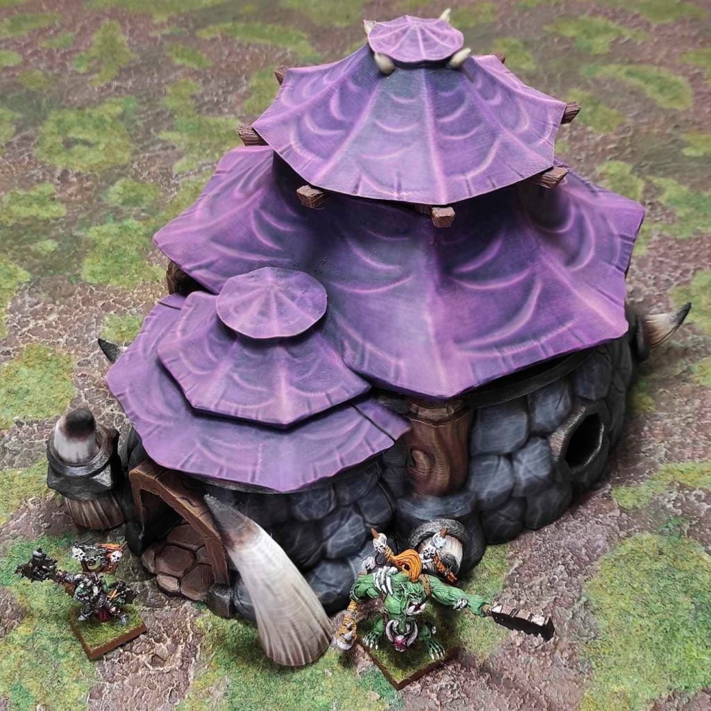Orc Big House | 28/32mm Unpainted Terrain | Orc Strongholds