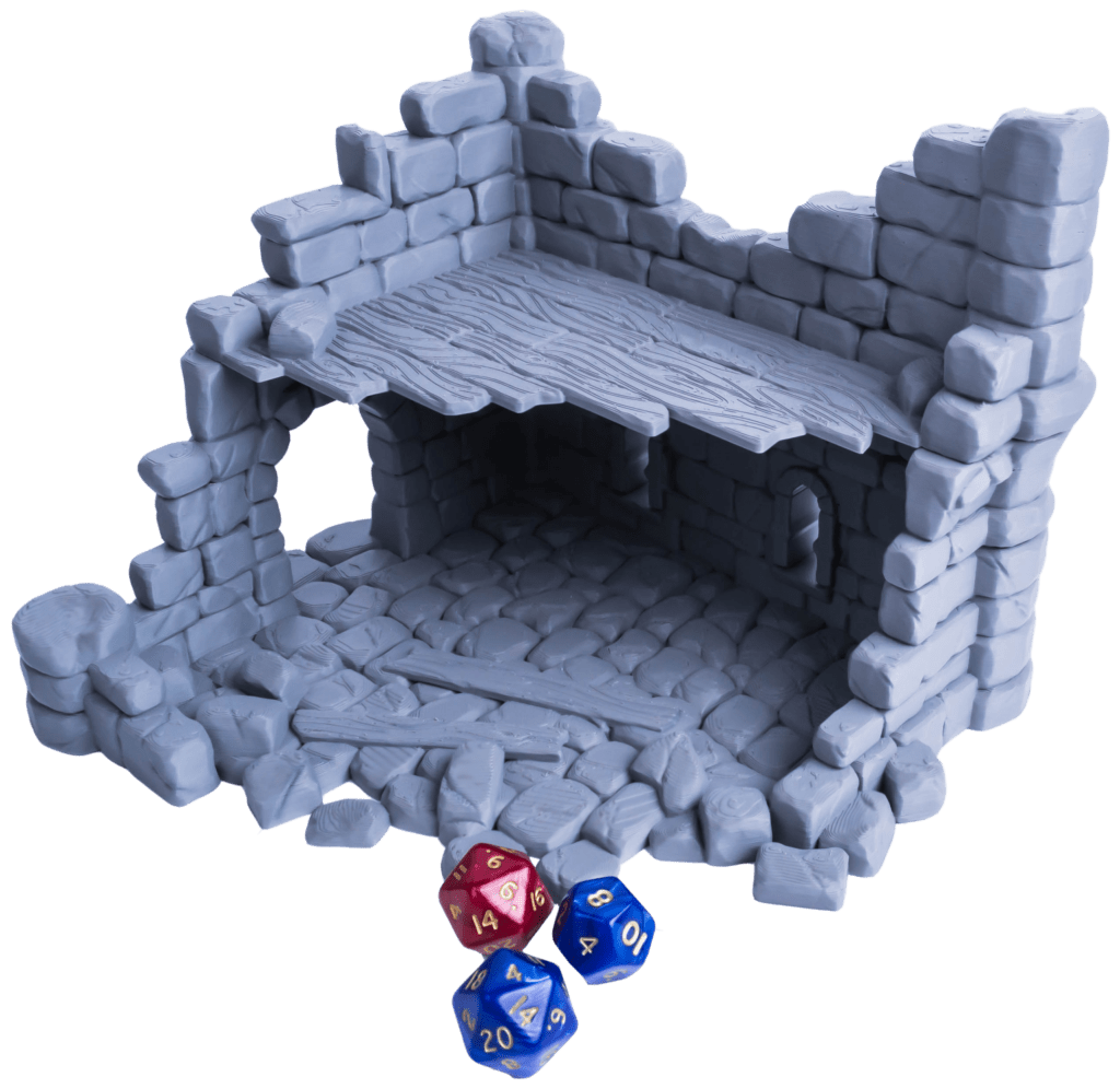 Ruined Tower Terrain | 28mm Medieval, Fantasy | RPGs