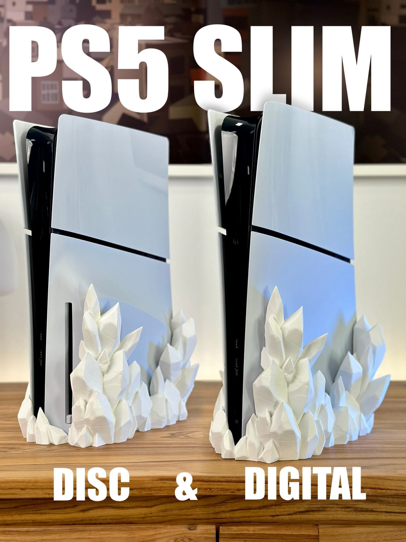 Crystal Stand for PS5 Slim (Disc & Digital)