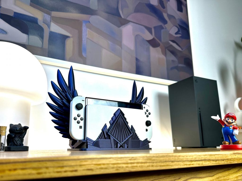 Elevate Your Setup: The Art Deco Switch Dock with Soaring Wings