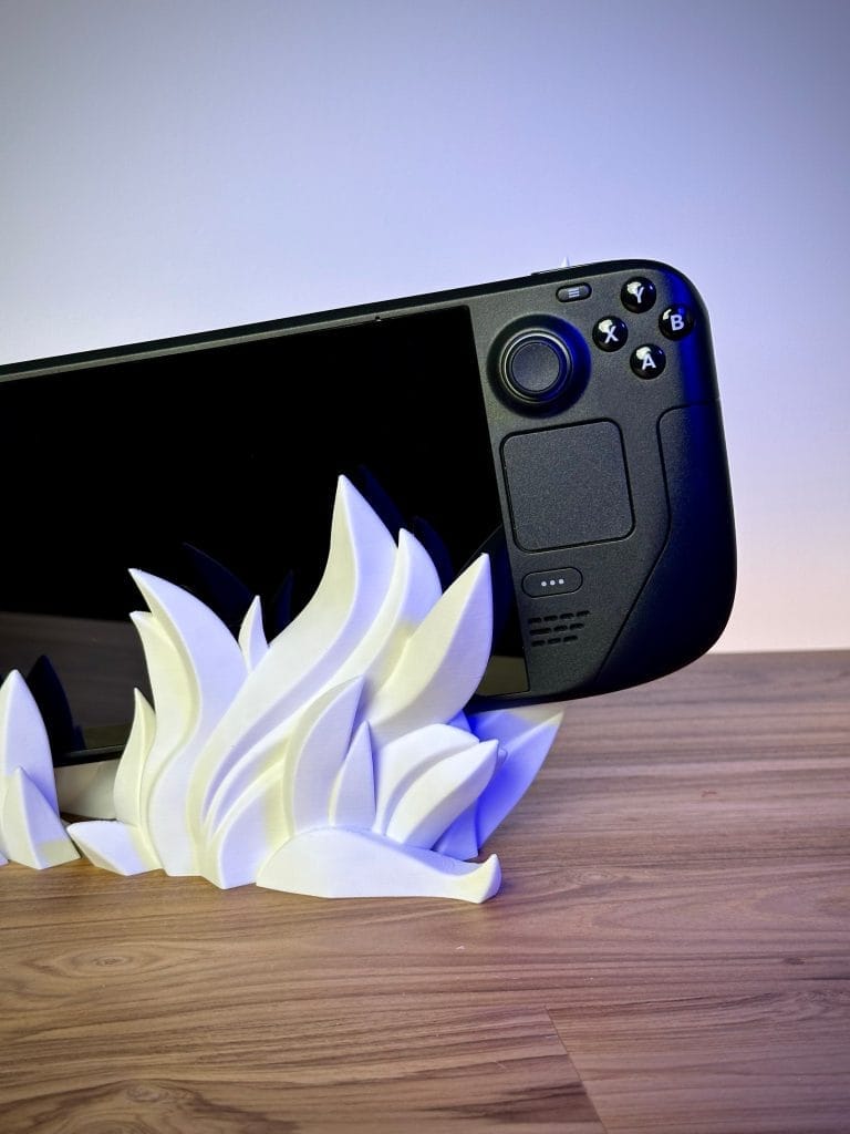 The Flame SteamDeck Dock White